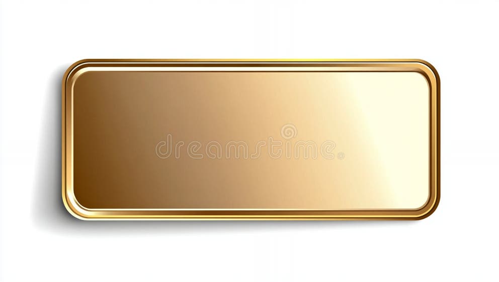 Elegant Golden Rectangular Frame Design Template Background Luxury Gold ...