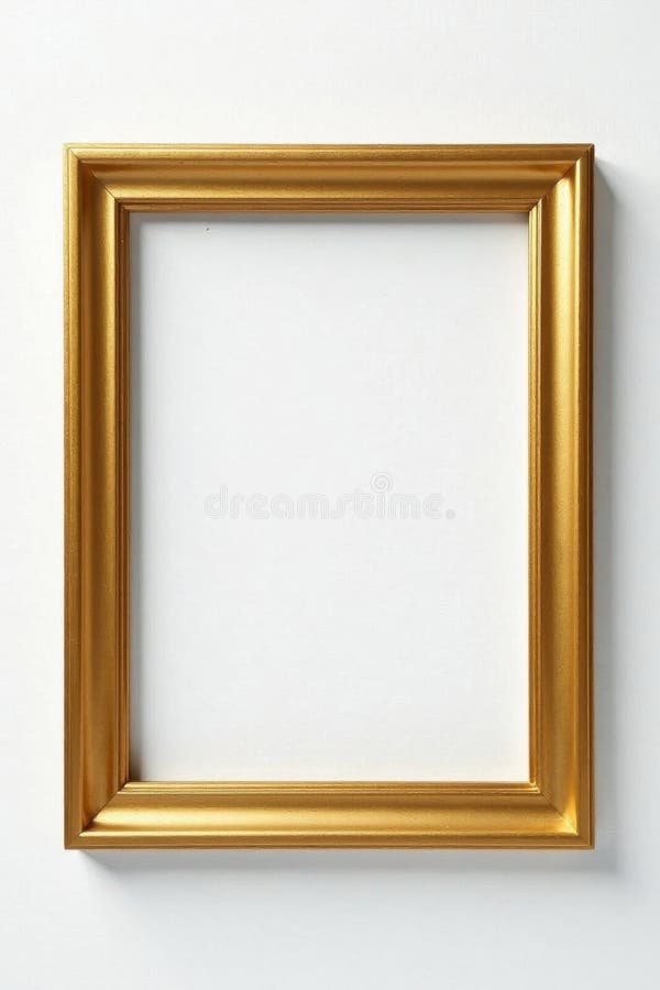 Elegant Golden Square Frame Mockup on White Background , Picture Frame ...