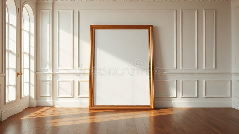 Elegant GoldFramed Empty Poster a Sophisticated Wall Decor Accent for ...