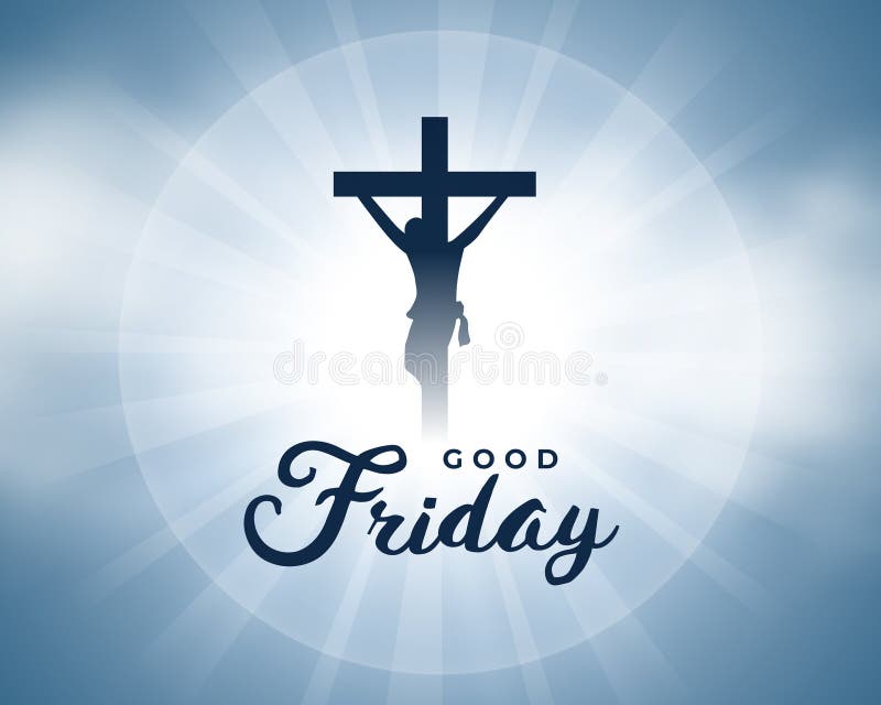 Elegant Good Friday Blessing Background with Light Effect Stock Vector ...