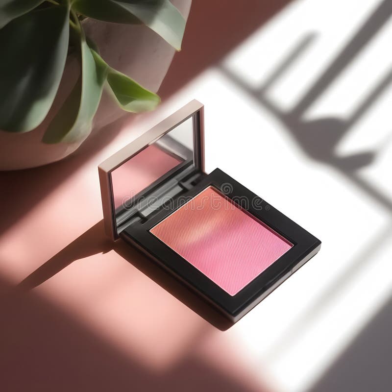 Elegant Gradient Artistic Makeup Compact Minimalist Setup Stock ...