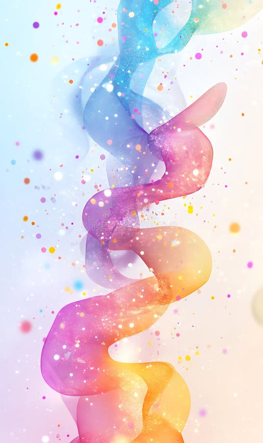 Chromatic Ascent: a Spiraling Symphony of Colors and Light on a ...