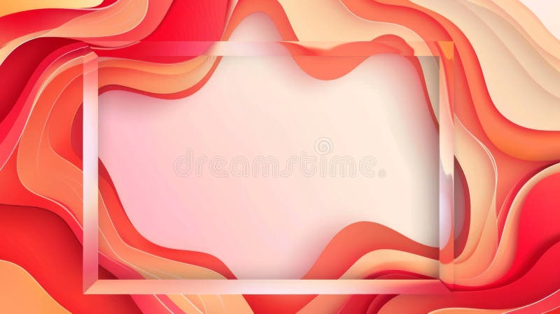 Elegant Gradient Pattern with Fluid Shapes and an Open Path Frame Stock ...