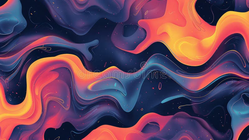 Elegant Gradient Pattern with Fluid Shapes and Open Path Frame - Ideal ...