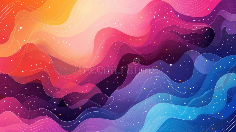 Elegant Gradient Pattern with Fluid Shapes and Open Path Frame - Ideal ...