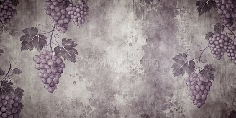 Elegant Grapevine Design on Textured Background with Copy Space ...