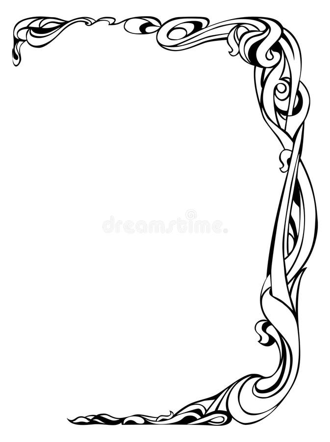 Elegant graphic border stock vector. Illustration of decoration - 11066937