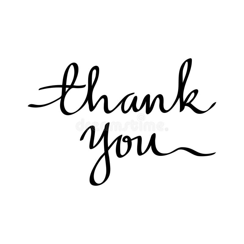 Elegant Gratitude Crafted in Flowing Cursive Script Stock Vector ...