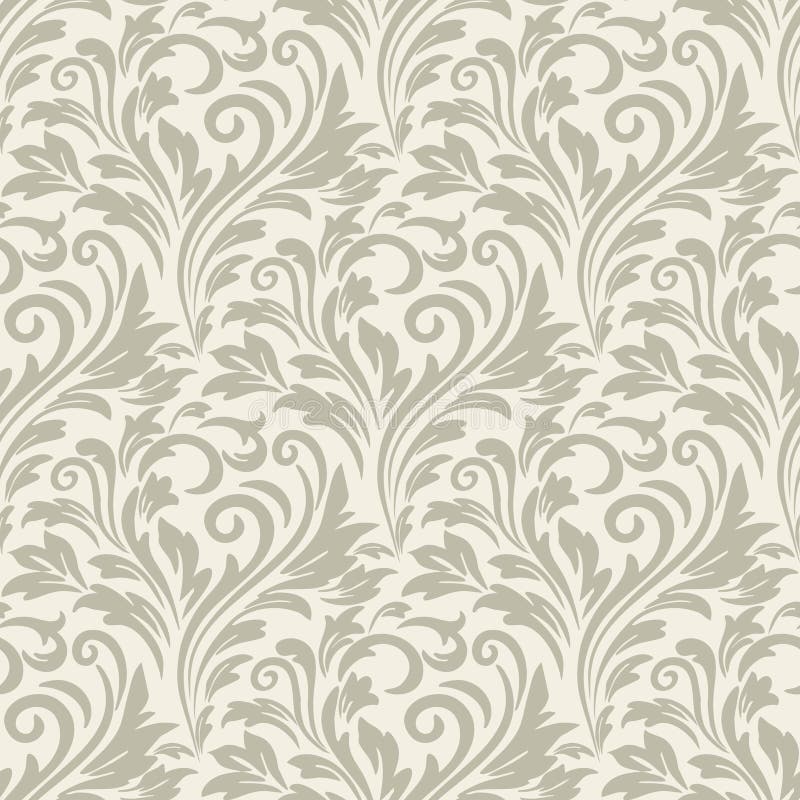 Gray Seamless Damask Pattern Stock Illustrations – 7,899 Gray Seamless ...