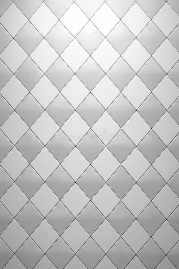 Elegant Gray Diamond Patterned Tiles in a Modern Interior Design ...