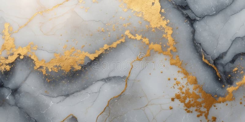 Elegant Gray and Gold Marble Texture Wall Mural Background for Home ...