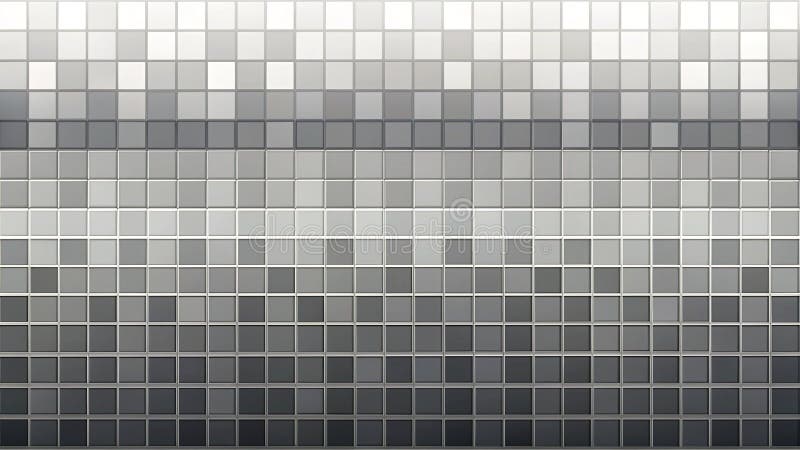 Elegant Gray Gradient Mosaic a Subtle Pixelated Rectangular Grid ...