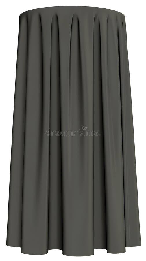 Elegant Gray Pleated Skirt stock illustration. Illustration of outfit - 355374218