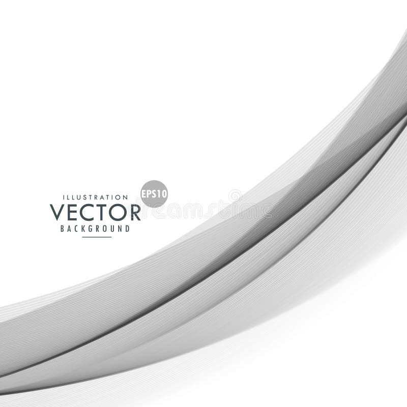 Elegant Gray Wave Background Design Stock Vector - Illustration of ...