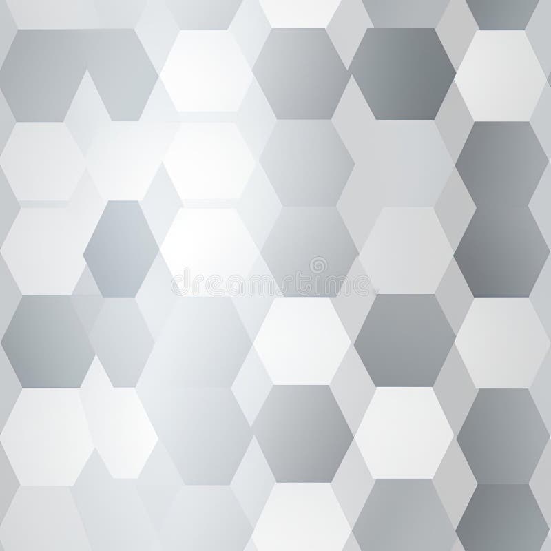 Elegant Gray and White Hexagonal Texture with Layered Surfaces (tiled ...