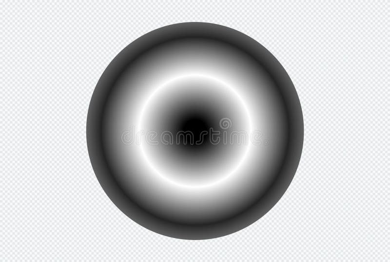 Abstract Graduated Circle Graphic with Transparent Background. Stock ...