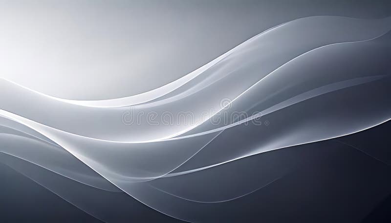 Elegant, Grayscale, Flowing Lines Create a Sense of Movement and Depth ...