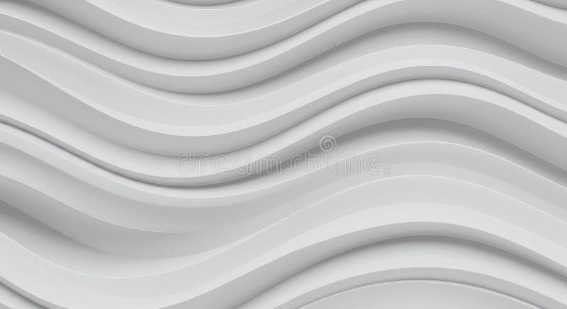 Elegant Grayscale Wavy 3D Abstract Background Stock Illustration ...