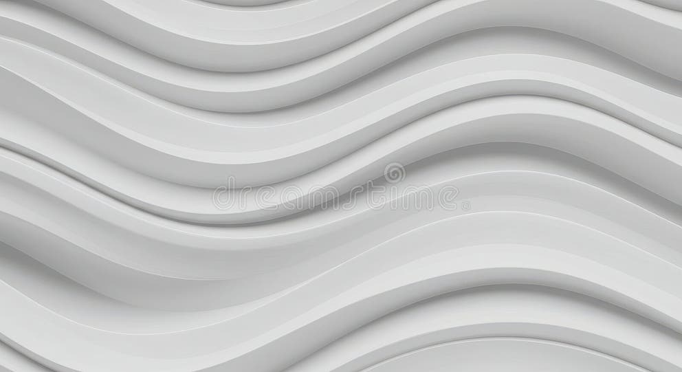 Elegant Grayscale Wavy 3D Abstract Background Stock Illustration ...