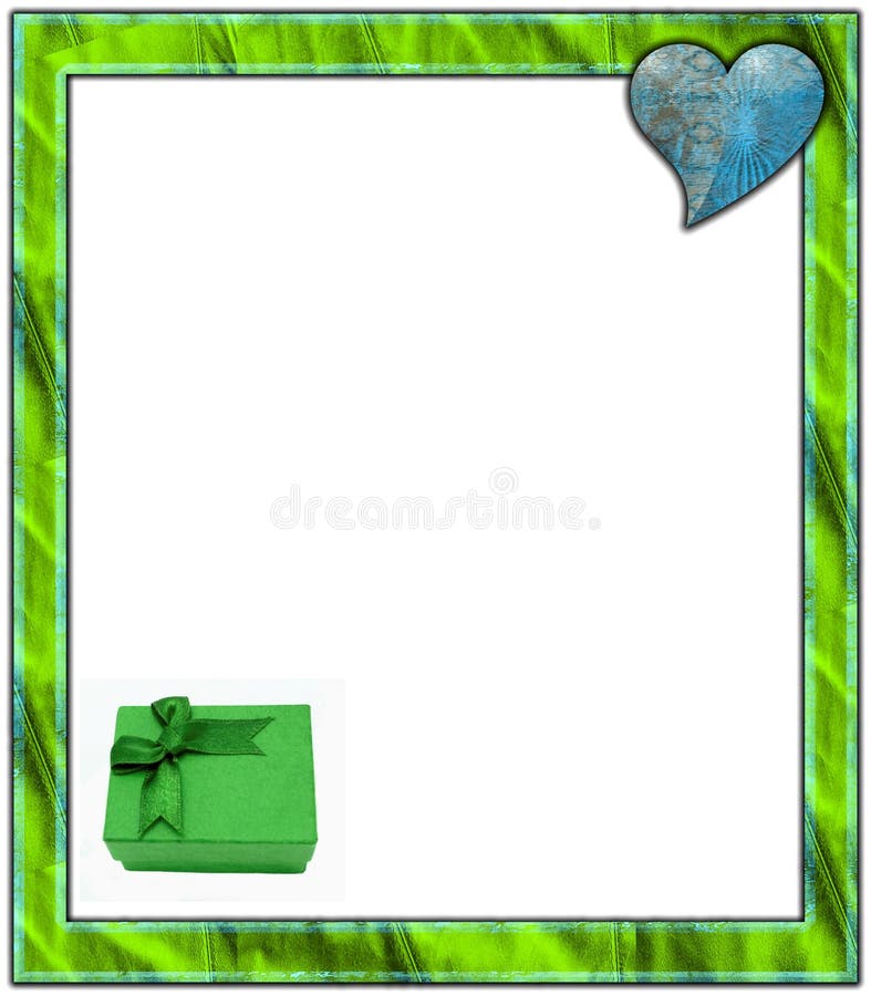 Elegant Green Blue Gift Layout Stock Illustration - Illustration of ...