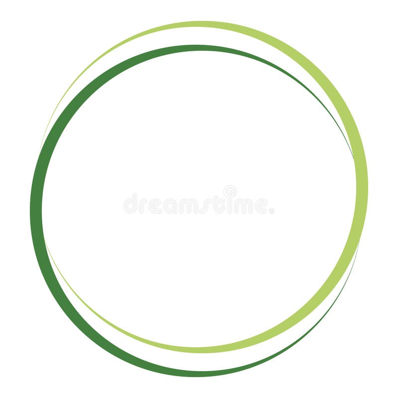 Elegant Green Circles Harmony Nature Design Stock Image Stock ...
