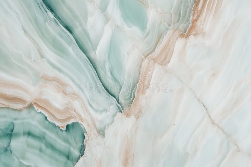 Elegant Green and Cream Marble Texture with Natural Swirls and Patterns ...