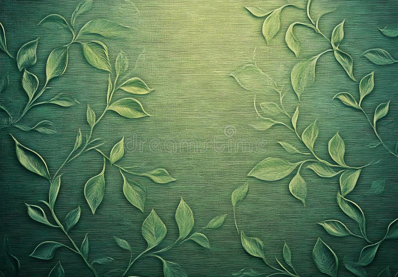 Elegant Green Floral Pattern Background Stock Illustration ...