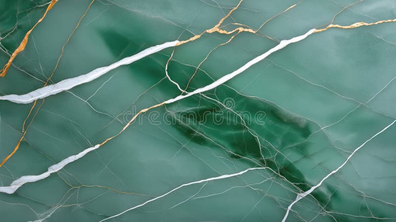 Elegant Green Stone with Gold and White Veining Patterns Stock ...