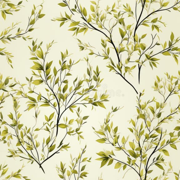 Elegant Green Tree Pattern with Realistic Usage of Light and Color ...