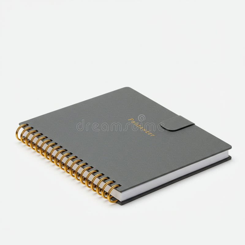 AI Generated Elegant Notebook and Pen on Wooden Surface for Journaling ...