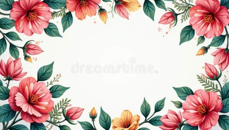 Elegant Hand Drawn Floral Frame Transitions Smoothly , Animation, Art ...