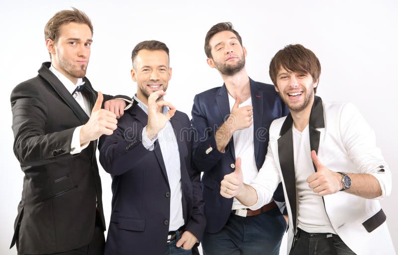 Elegant and Handsome Guys Together Stock Photo - Image of relation ...