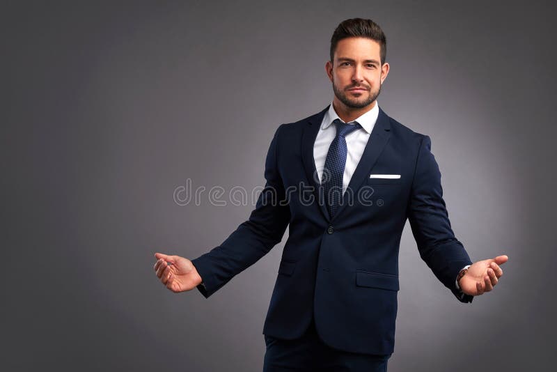 An Uncomprehending Elegant Young Man Stock Image - Image of distrustful ...