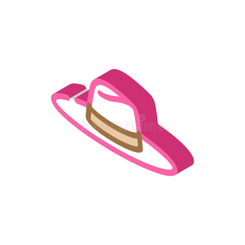 Elegant Hat Isometric Icon Vector Illustration Stock Vector ...