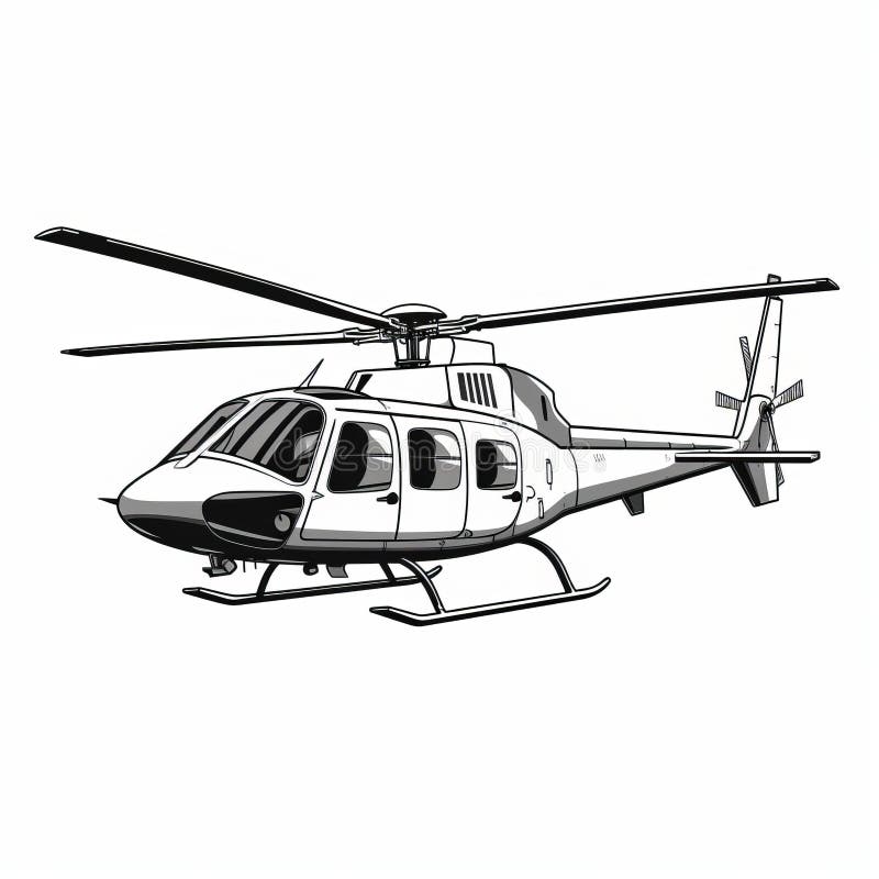 Helicopter Line Drawings How To Draw A Helicopter