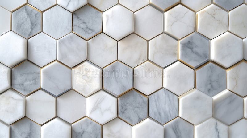 Hexagon marble tile. stock illustration. Illustration of antique - 88840048