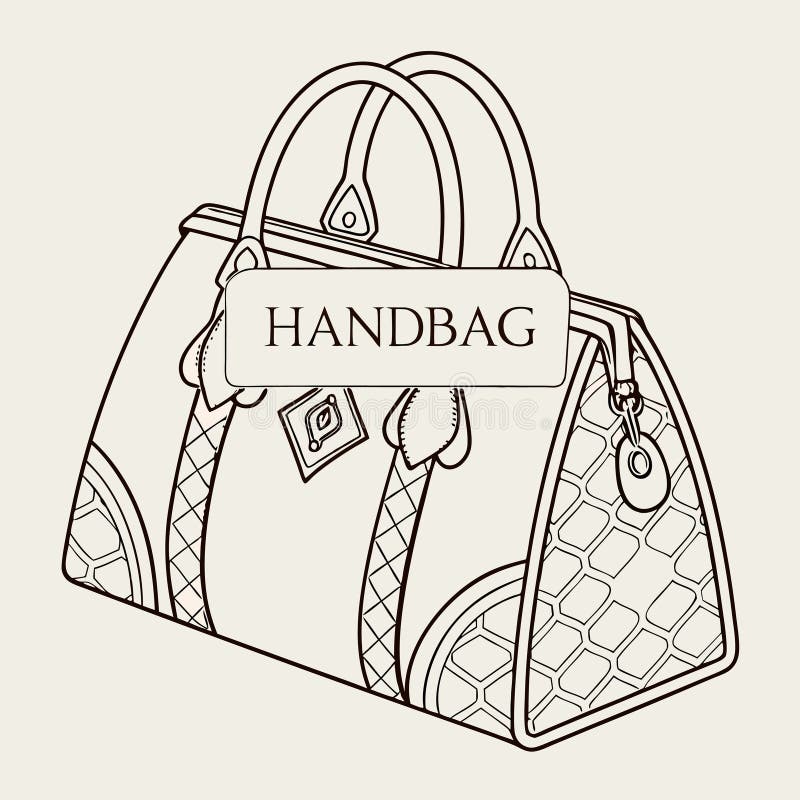 Vector File of a Sophisticated Designer Handbag Stock Vector ...