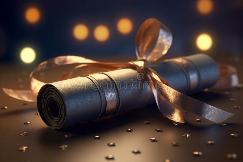 Elegant High School Graduation Scroll: Unfolding Achievements and ...