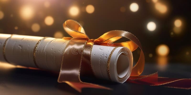 Elegant High School Graduation Scroll: Unfolding Achievements and ...