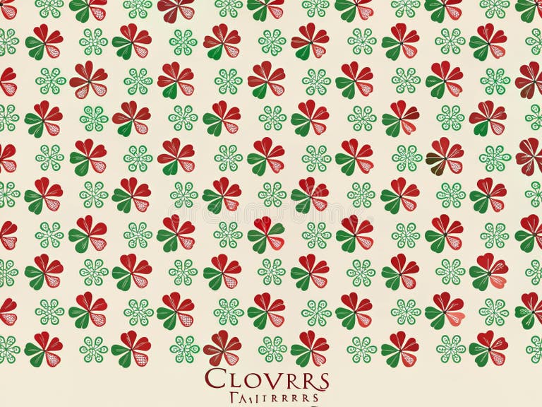 Elegant Holiday Clover Patterns Textured Backgrounds for Festive ...