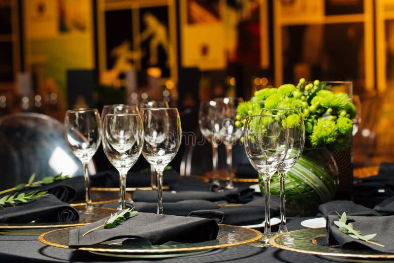 Elegant Holiday Table, Catering, Creative Approach To the Event Stock ...