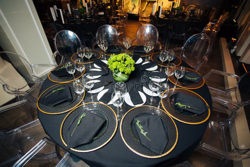 Elegant Holiday Table, Catering, Creative Approach To the Event Stock ...