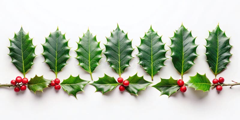 Elegant Holly Border Divider Graphics a Premium Collection for Design ...