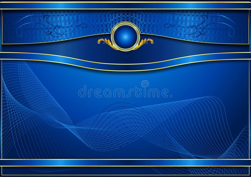 An Elegant Horizontal Blank Form for Creating Certificates. with Black ...