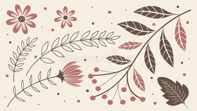 Elegant Horizontal Floral Border with Subtle Blossoms, Vector Design ...
