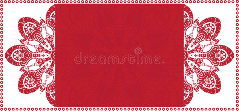 Set of Horizontal Invitation Cards Stock Vector - Illustration of ...