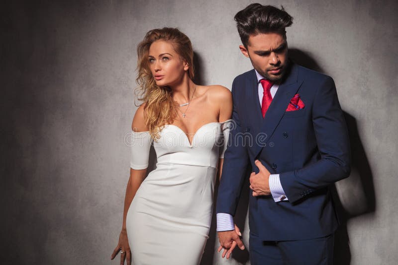 Dramatic Pose of a Young Fashion Man with Beard Stock Image - Image of ...