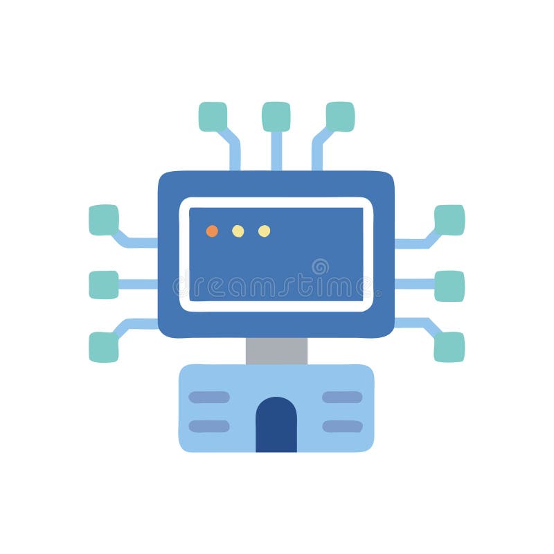 Elegant Hypervisor Icon for Networking Stock Vector - Illustration of ...