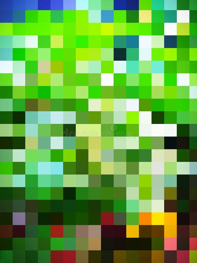 An Elegant Illustration of Colorful Digital Pattern of Squares Stock ...