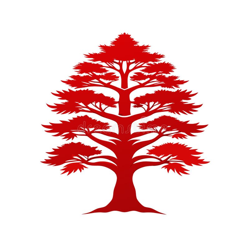 Elegant Eastern Red Cedar Tree Illustration Design Stock Illustration ...